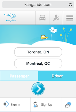 Reliable Rideshares & Carpooling for Canada and the U.S. - Kangaride
